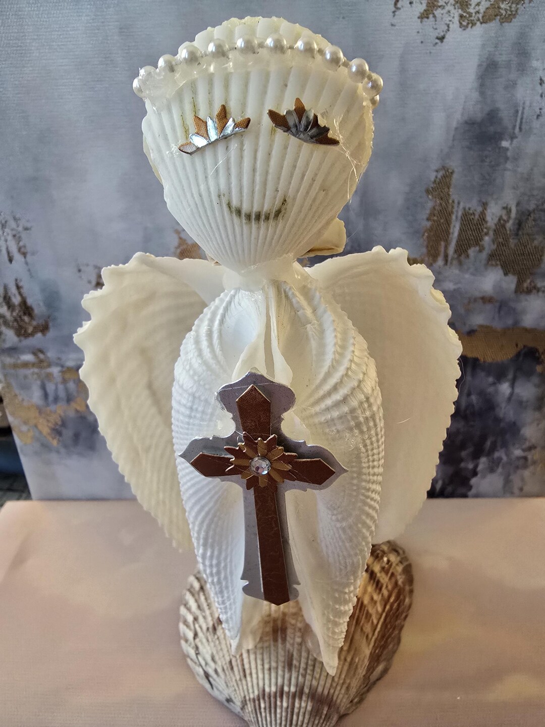 Seashell Angel Made With Angel Wing Shells 6" Tall - Etsy