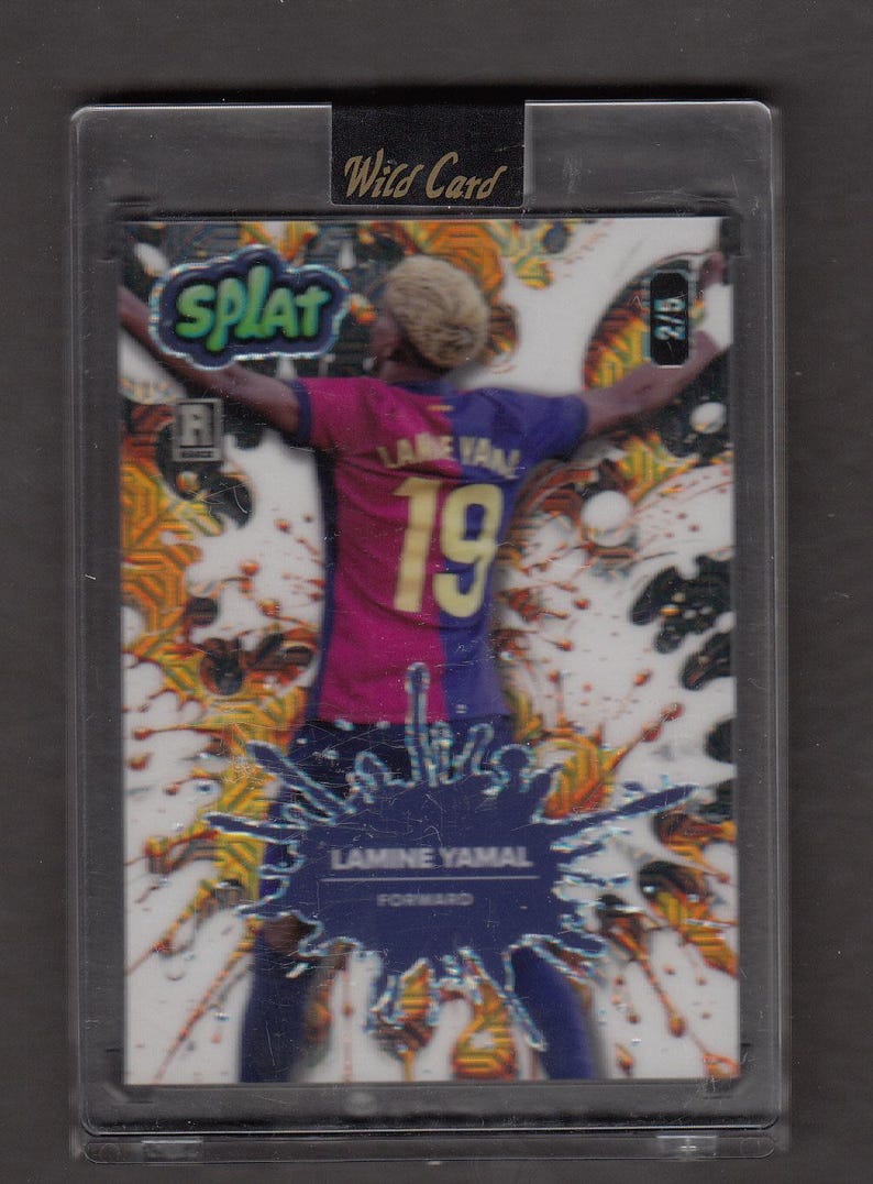 Lamine Yamal RC 2025 Wild Card Splat Orange Mojo | Rookie Card | 2/5 ...