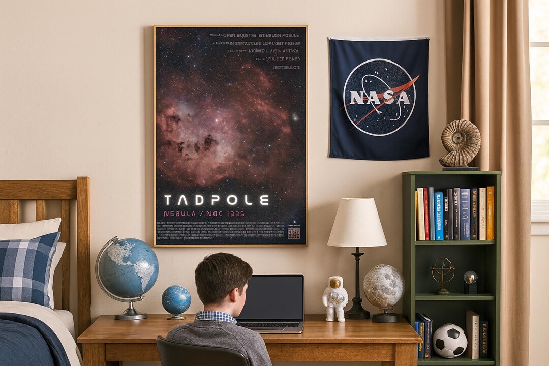 Tadpoles Nebula Rolled Poster | NGC 1893 | Deep Space Astrophotography ...