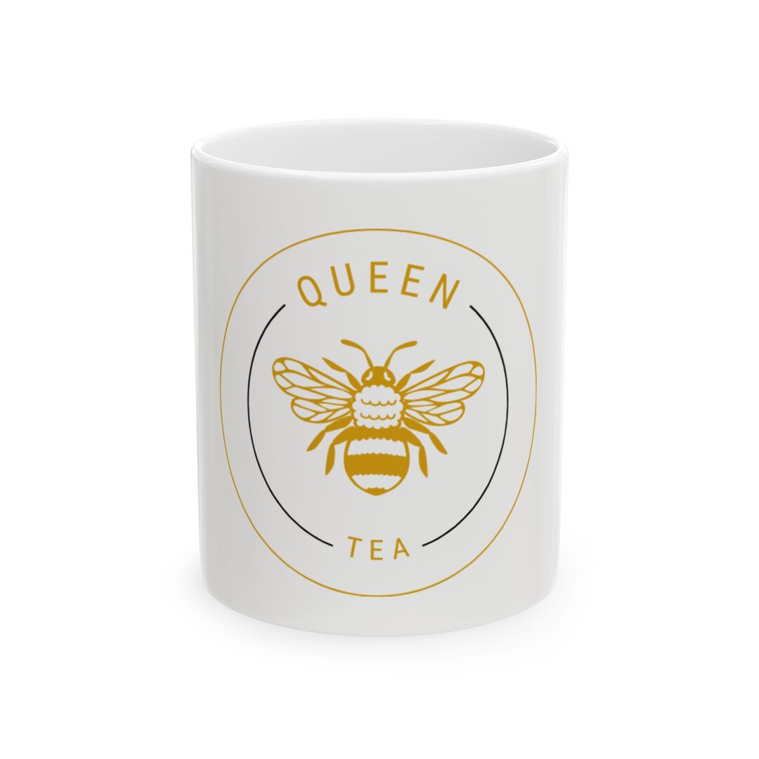 Queen Bee Tea Mug: Ceramic Coffee Cup, Bee Lover Gift - Etsy