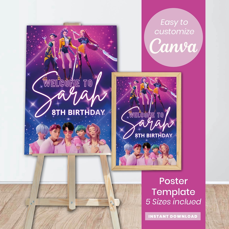 Personalised K Pop Poster - Etsy