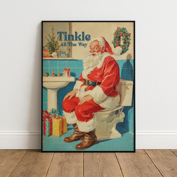 Santa This Way Sign - Etsy UK