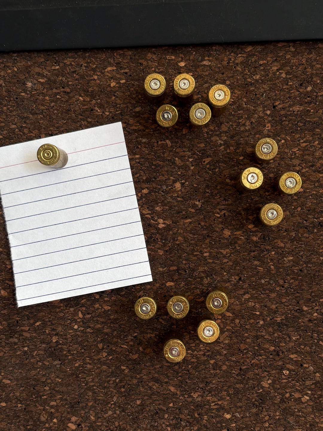 9mm Bullet Casing Push Pins, Veteran Gift (6 Piece Set) - Etsy