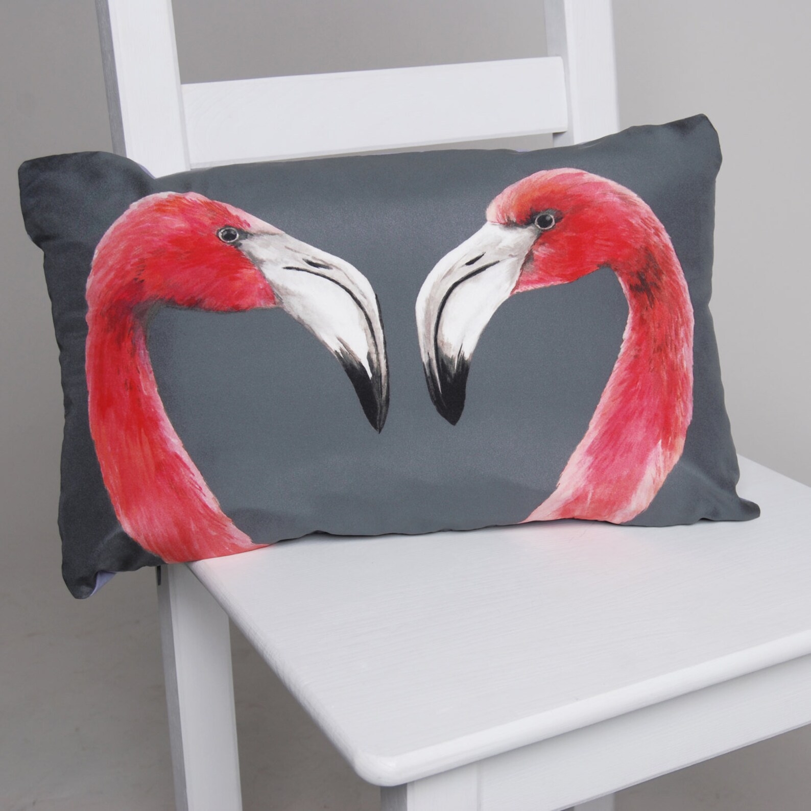 Flamingo Cushion Handmade Digitally Printed Silk Cushion - Etsy