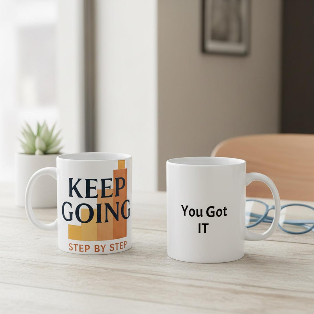 Keep Going Courage Looks Good on You Inspirational Ceramic Mug ...