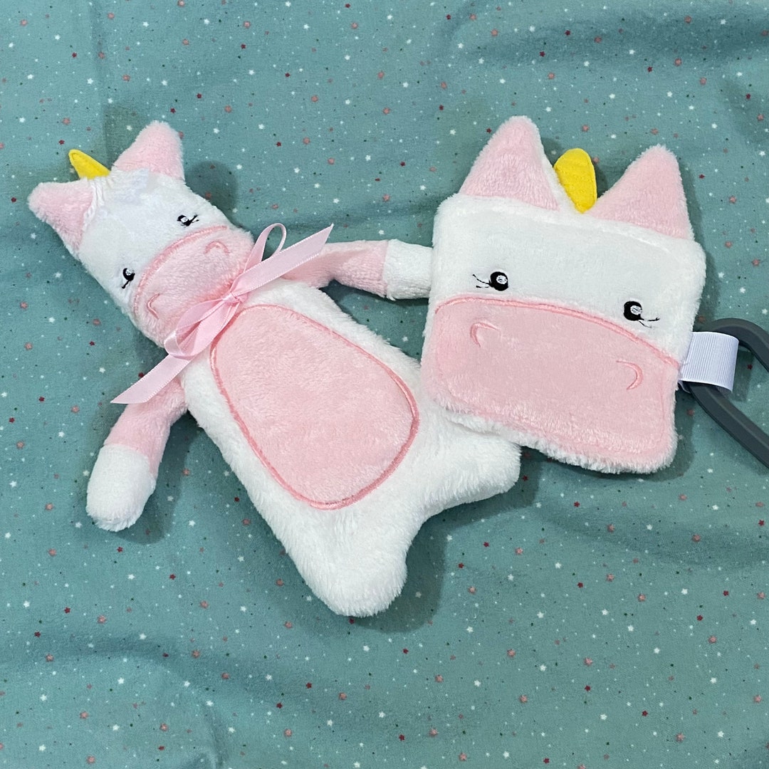 Baby Unicorn Lovey Cute Puppet Plushie Blanket Magical Plush Comfort ...