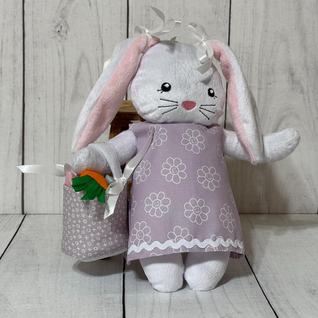 Beatrice Bunny Stuffed Animal Toy | Moveable Head & Arms | Plush Bunny ...