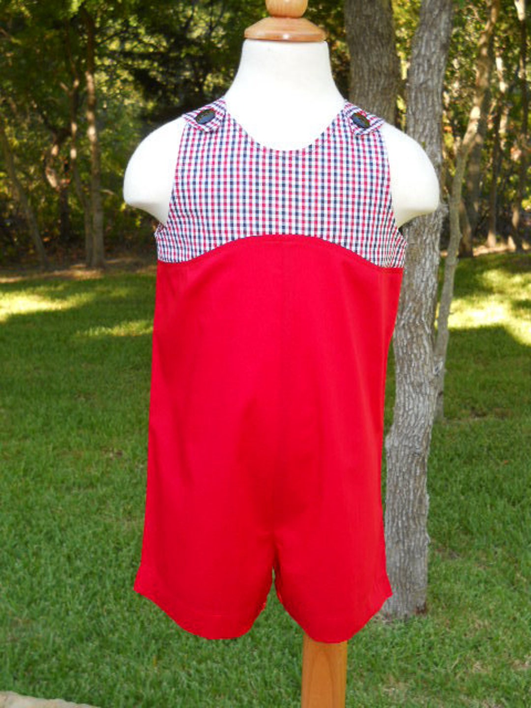 Handmade Toddler Boy's One-piece Short Pants Romper Boy's Comfortable ...