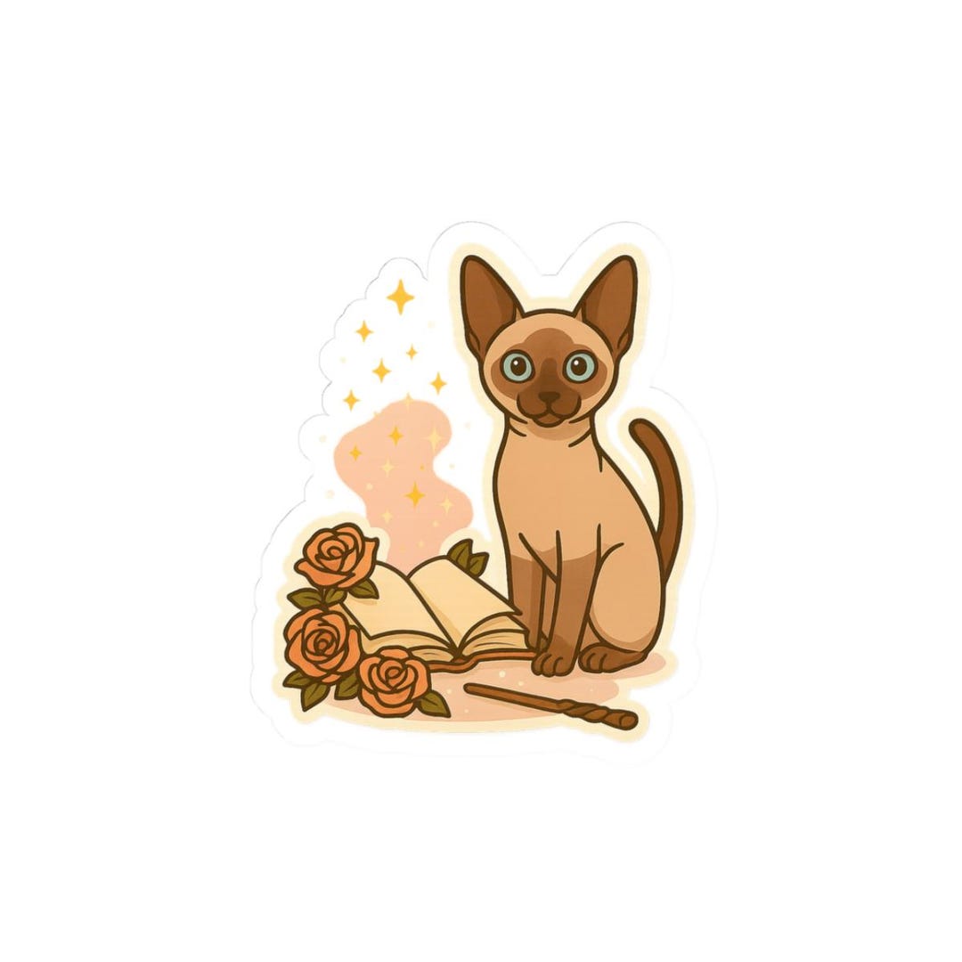 Dramione Cat Sticker: Romantic Fan Art Decal for Laptop, Water Bottle ...