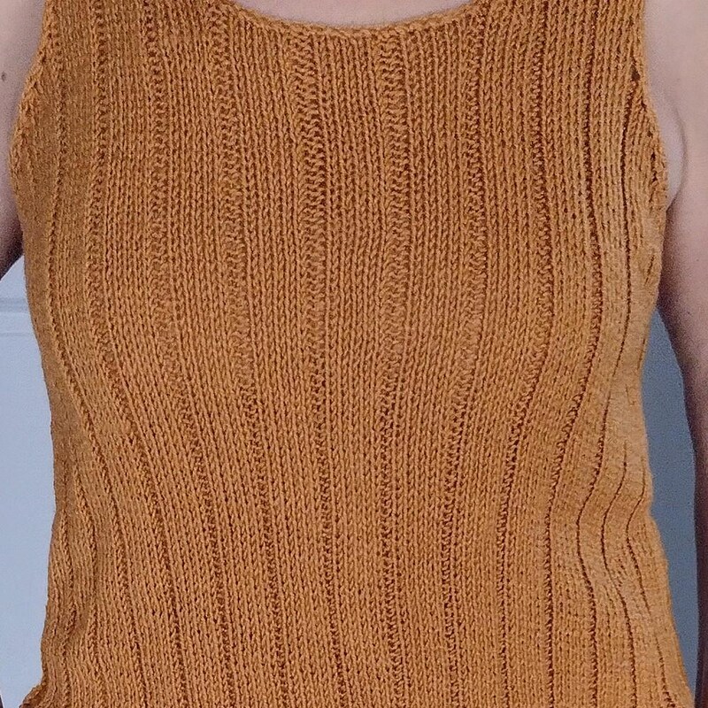 Hand Knit Tank Top - Etsy
