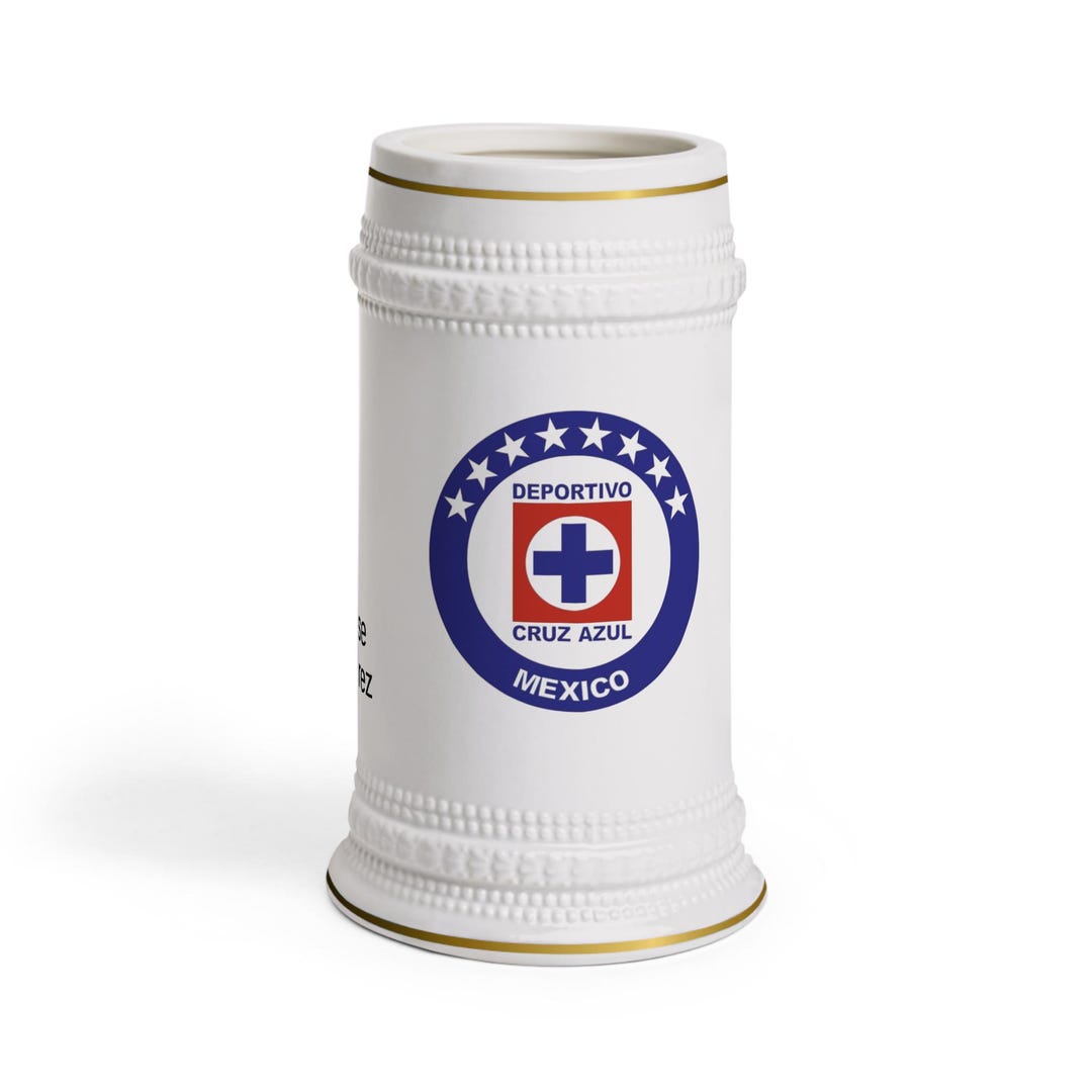 Cruz Azul Stein Mug, Mexican Soccer Gift - Etsy