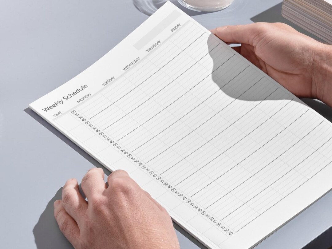 15-minute Weekly Planner Printable | Minimalist Printer-friendly ...