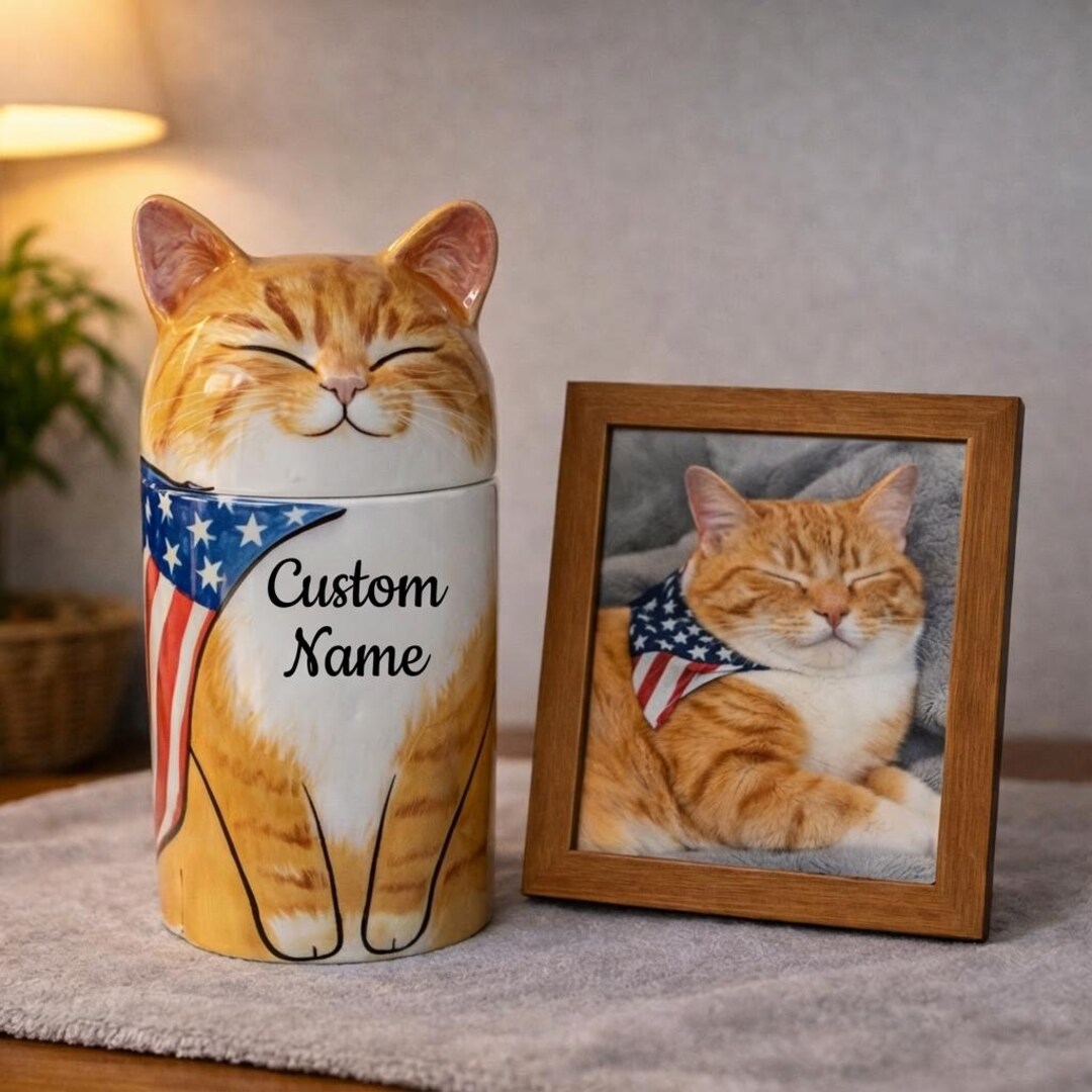 Custom Cat Urn, With Name or Without Name. Special Memory. Multipurpose ...
