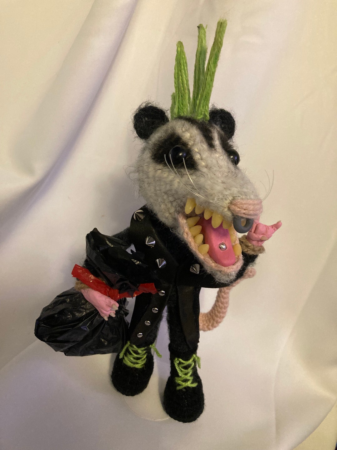 Dante the Trashy Punk Opossum - Etsy