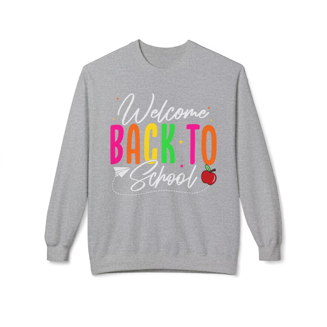 Stylish Back to School Crewneck Sweatshirt, Unisex Fleece, Perfect for ...