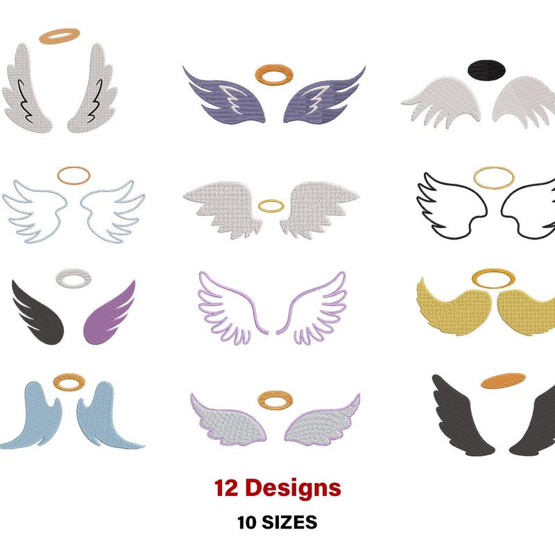 Angel Wing With Halo - Etsy