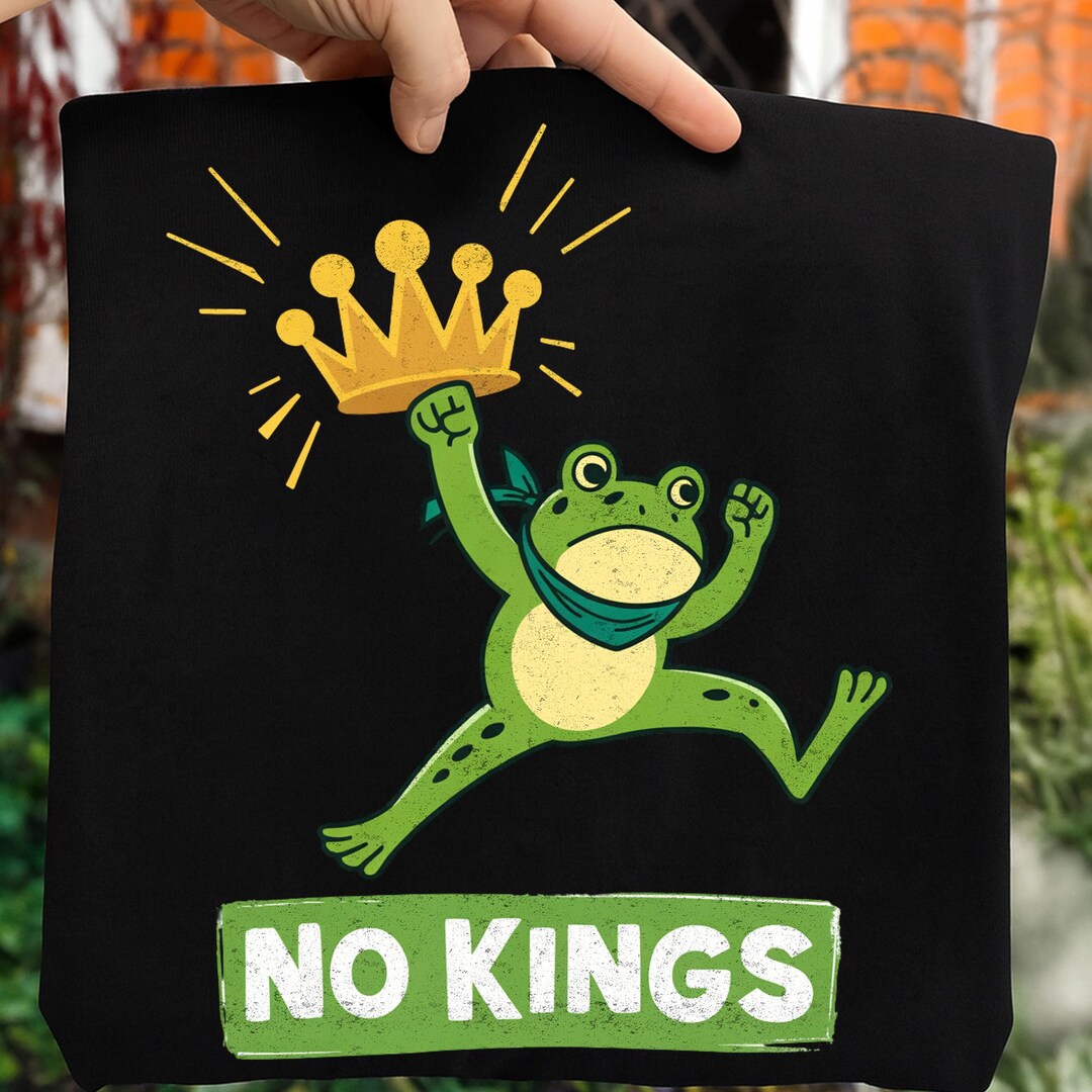 No Kings Protest Frog PNG, Political Sublimation Art (digital Download ...