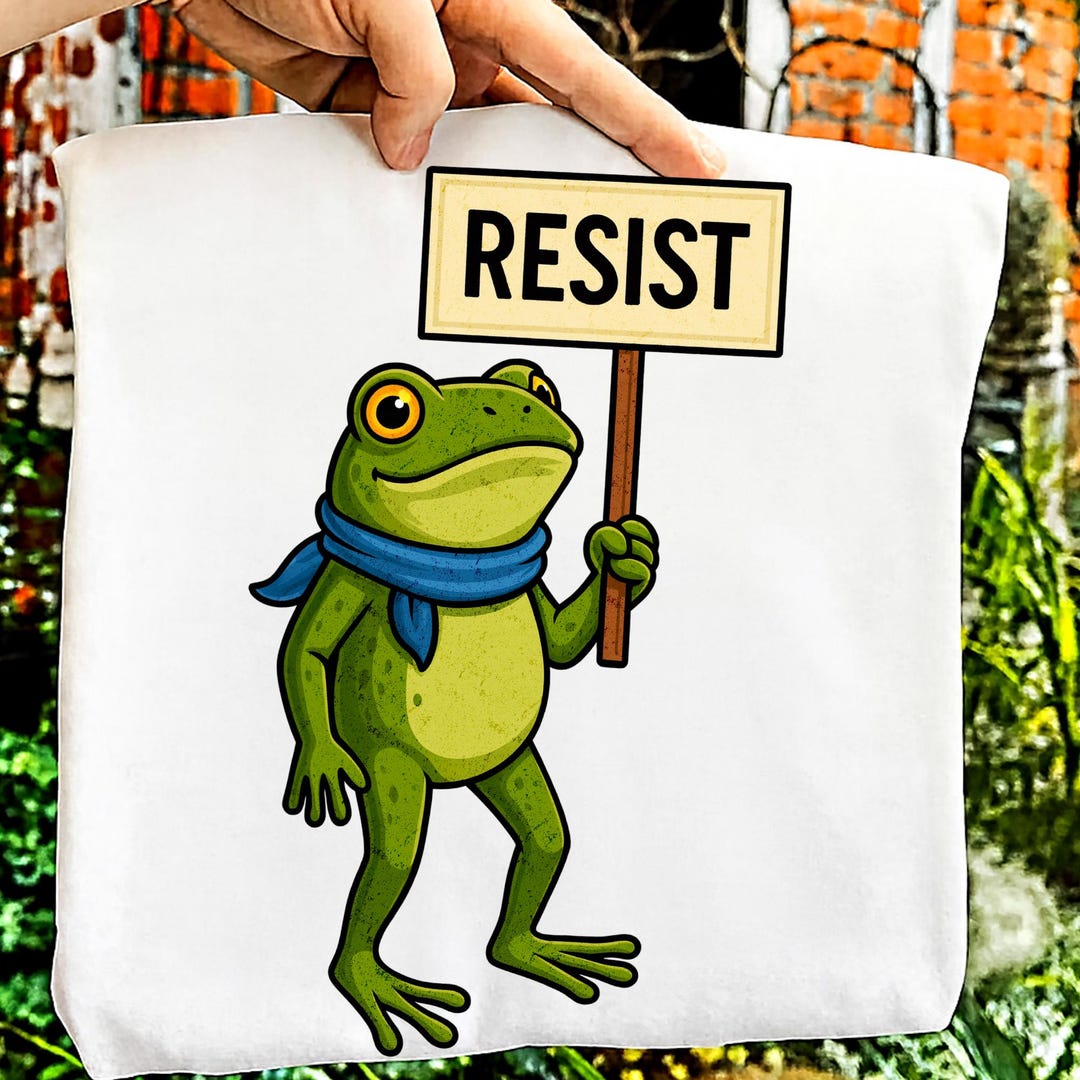 Portland Frog Resist Protest Frog PNG, Sublimation Political Activist ...