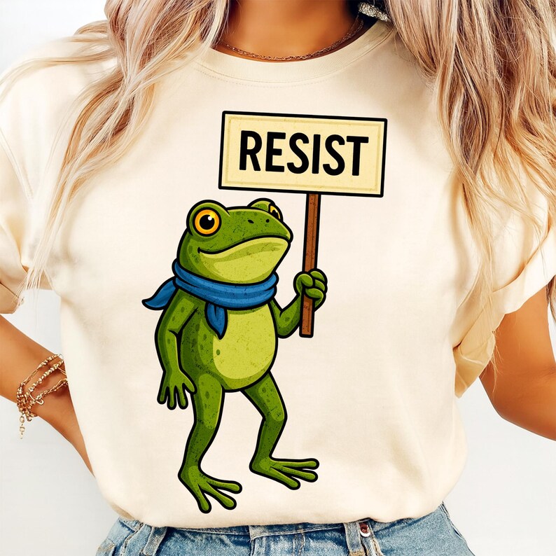 Portland Frog Resist Protest Frog PNG, Sublimation Political Activist ...