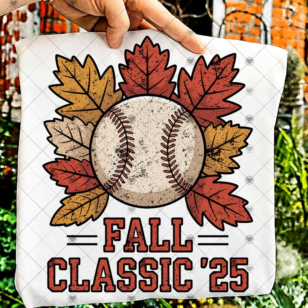 Vintage Fall Baseball PNG, Distressed Leaves Graphic (digital Download ...