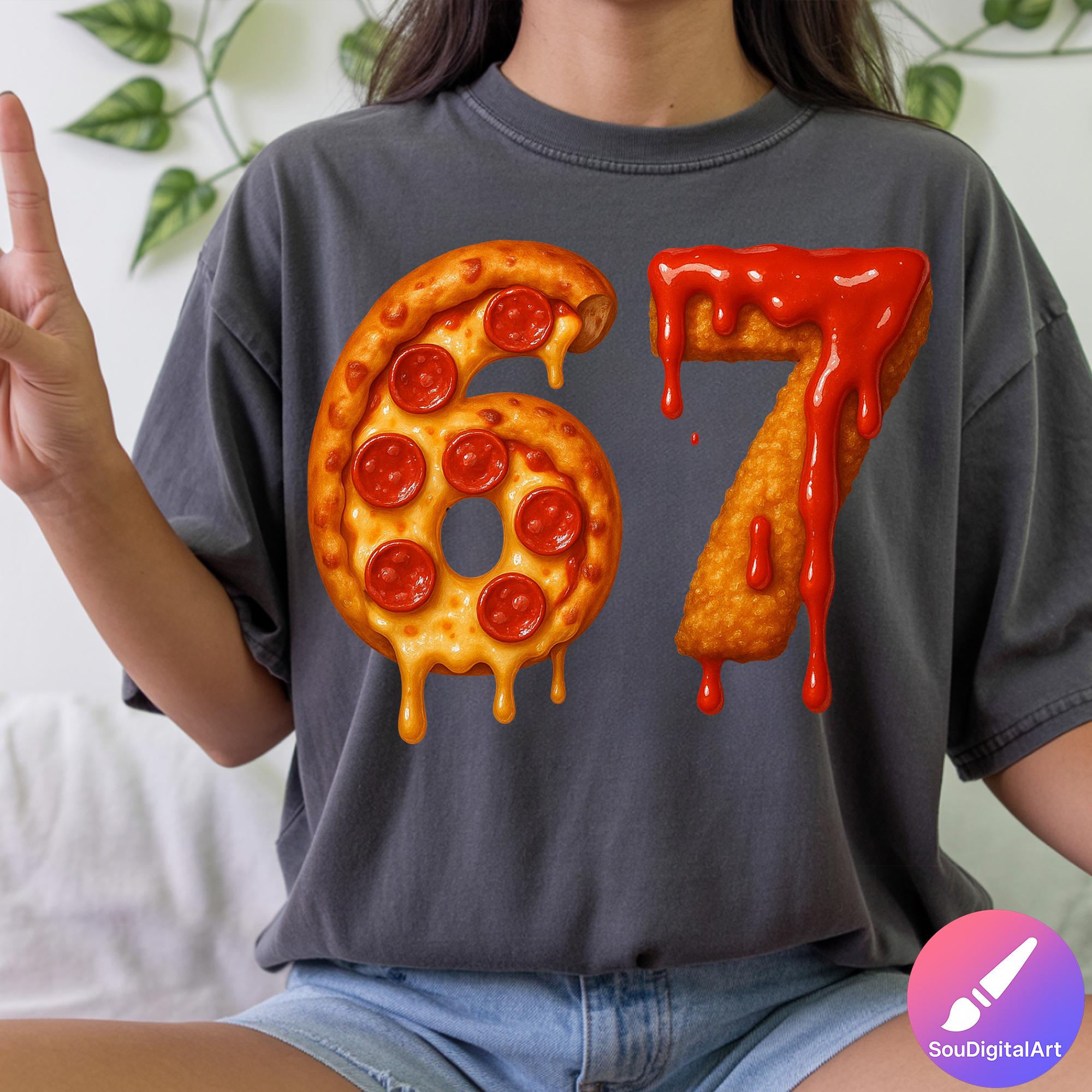 Funny Pizza Nugget 67 Meme, Gen Alpha Humor (digital Download) - Etsy