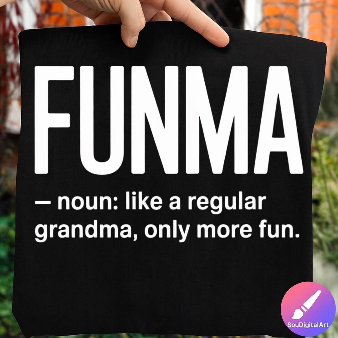 Funma Definition PNG, Funny Grandma Clipart (digital Download) - Etsy