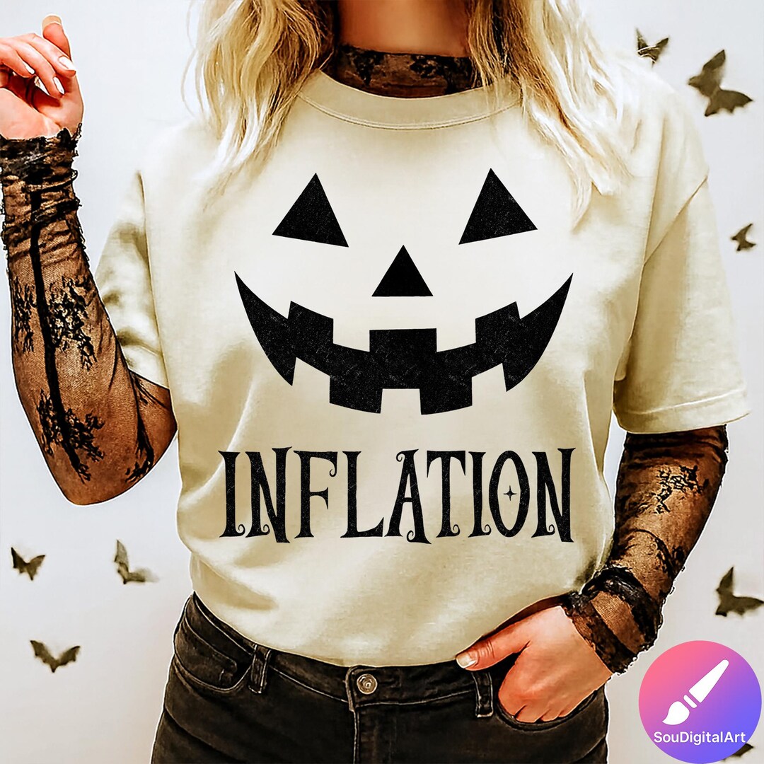 Funny Inflation Halloween PNG, Jack O Lantern Face Design (digital ...