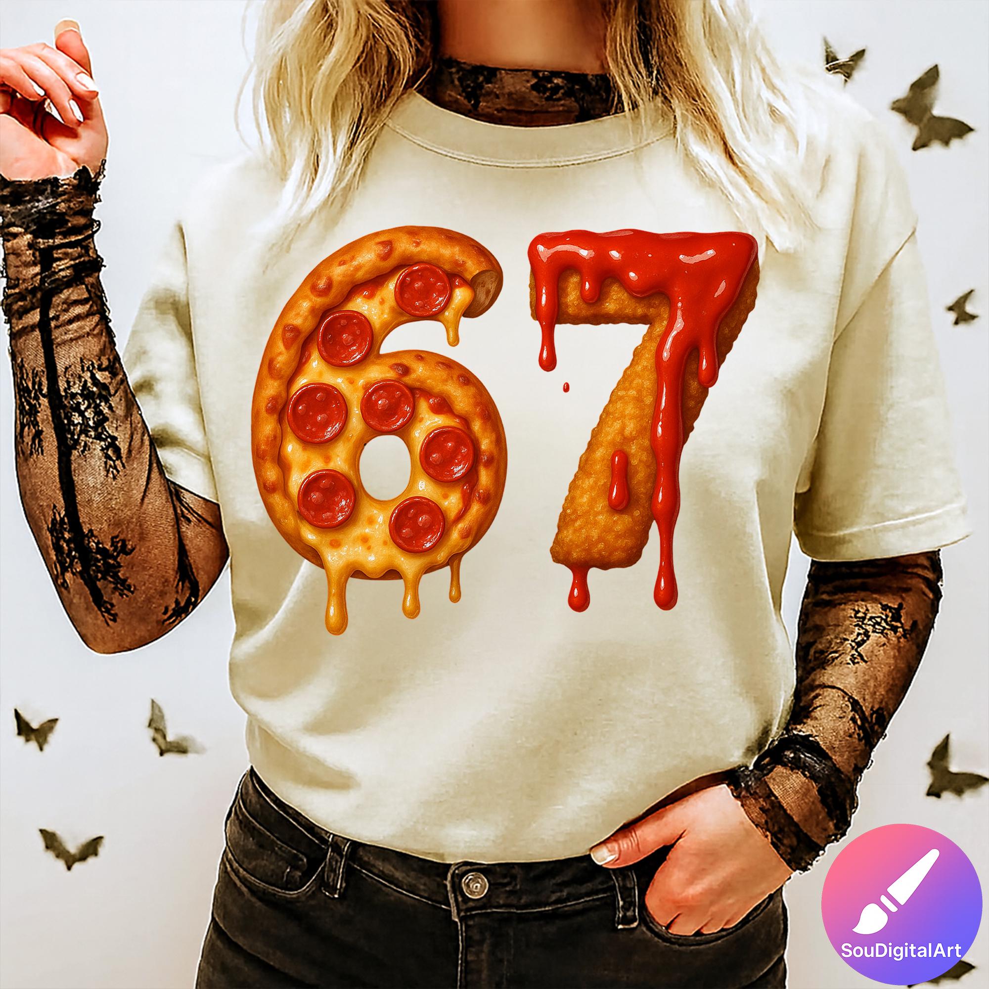 Funny Pizza Nugget 67 Meme, Gen Alpha Humor (digital Download) - Etsy