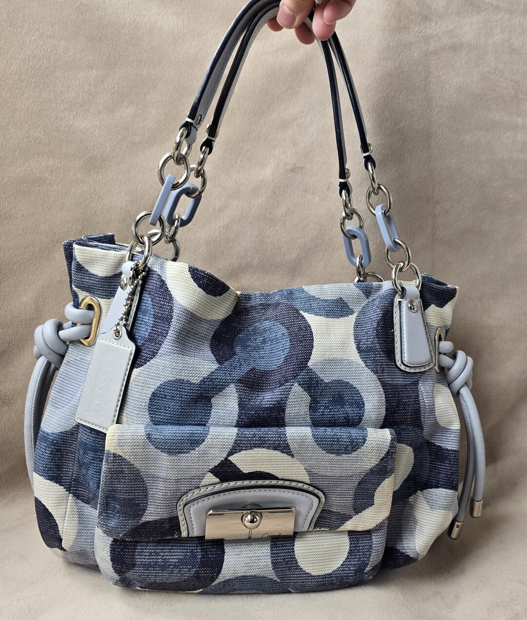 Vintage Coach Kristin Graphic Op Art Hobo Shoulder Bag – Rare ...