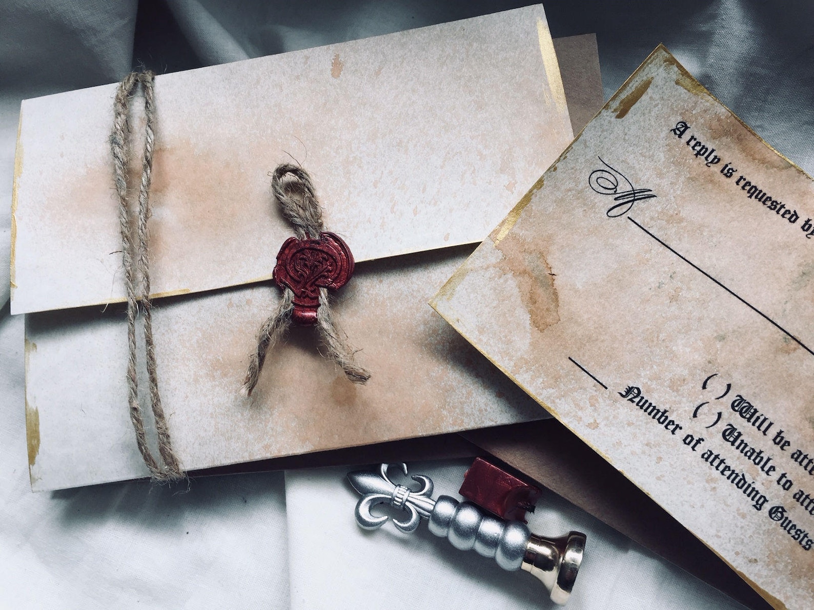 Medieval Aged Rustic Renaissance Wedding Invitation - Etsy