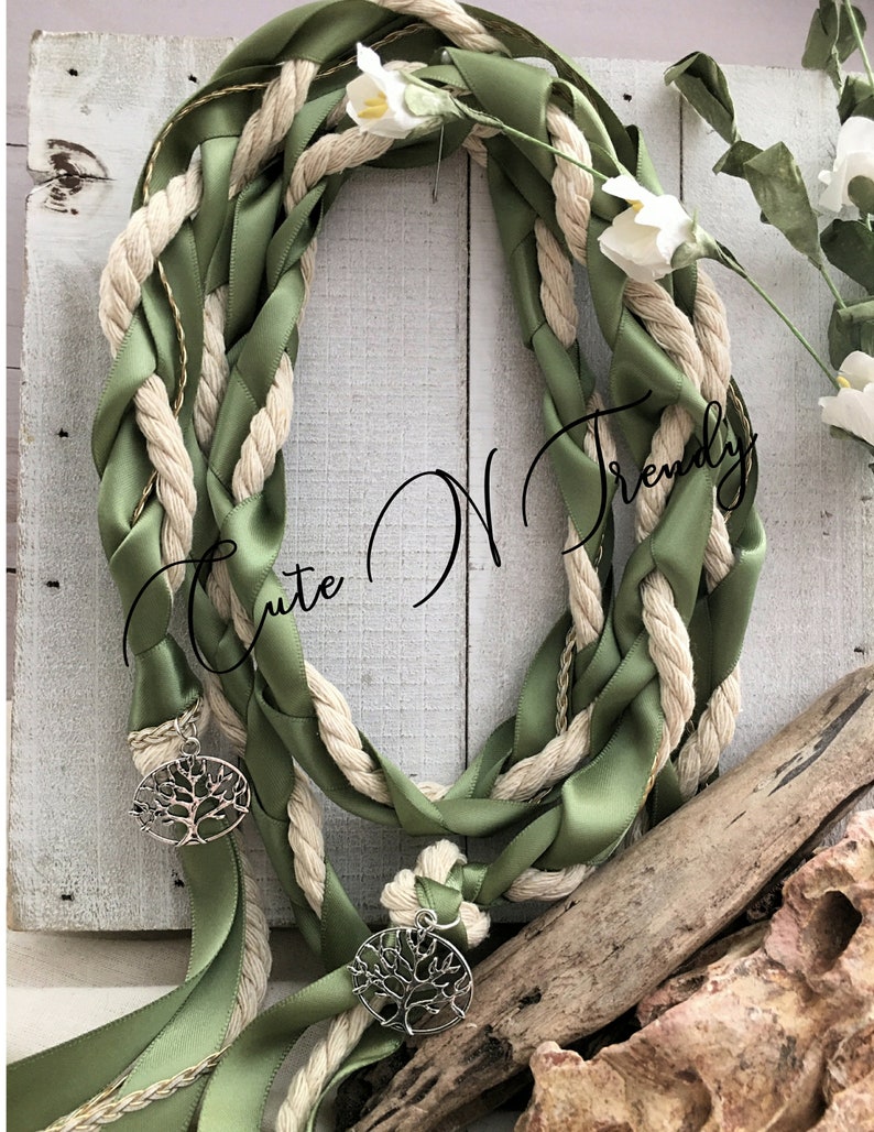 Handfasting Sage Wedding Cord - Etsy