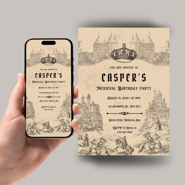 Medieval Birthday Ideas - Etsy
