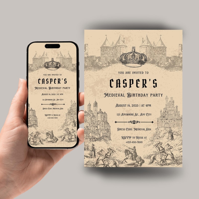 Medieval Birthday Ideas - Etsy