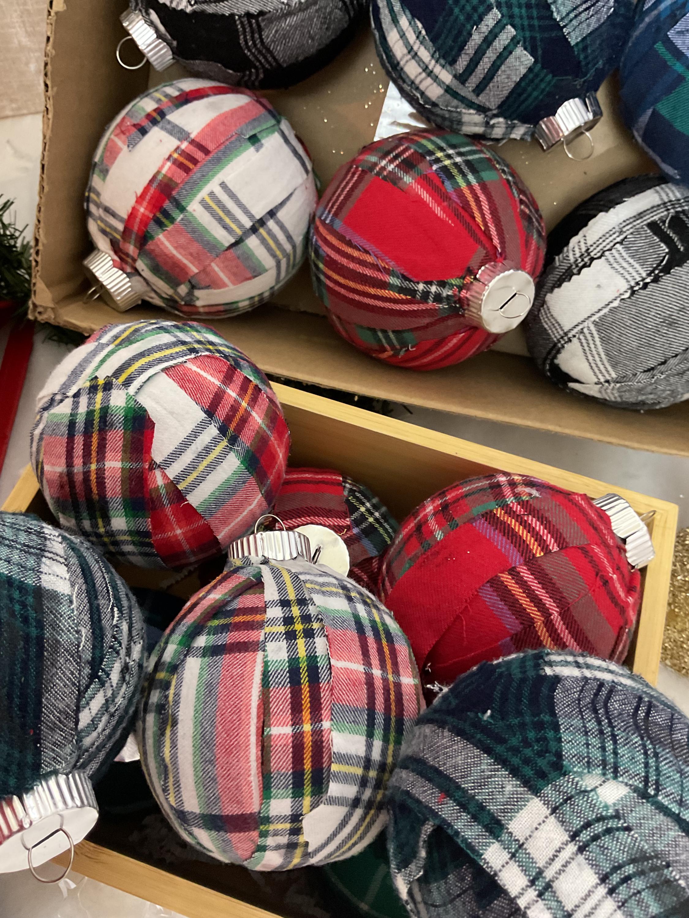 Handmade Farm House Plaid Christmas Ornaments - Etsy