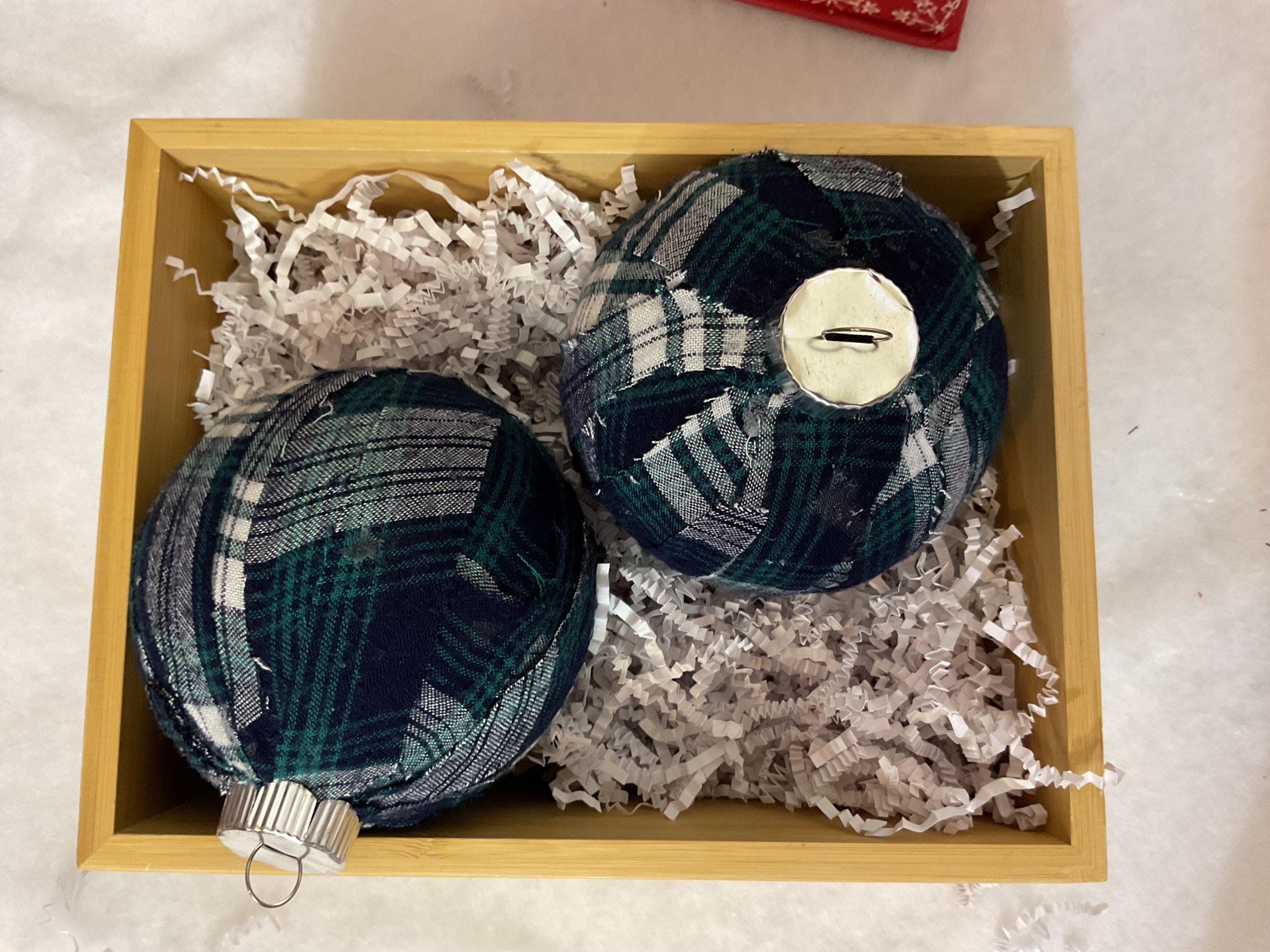 Handmade Farm House Plaid Christmas Ornaments - Etsy