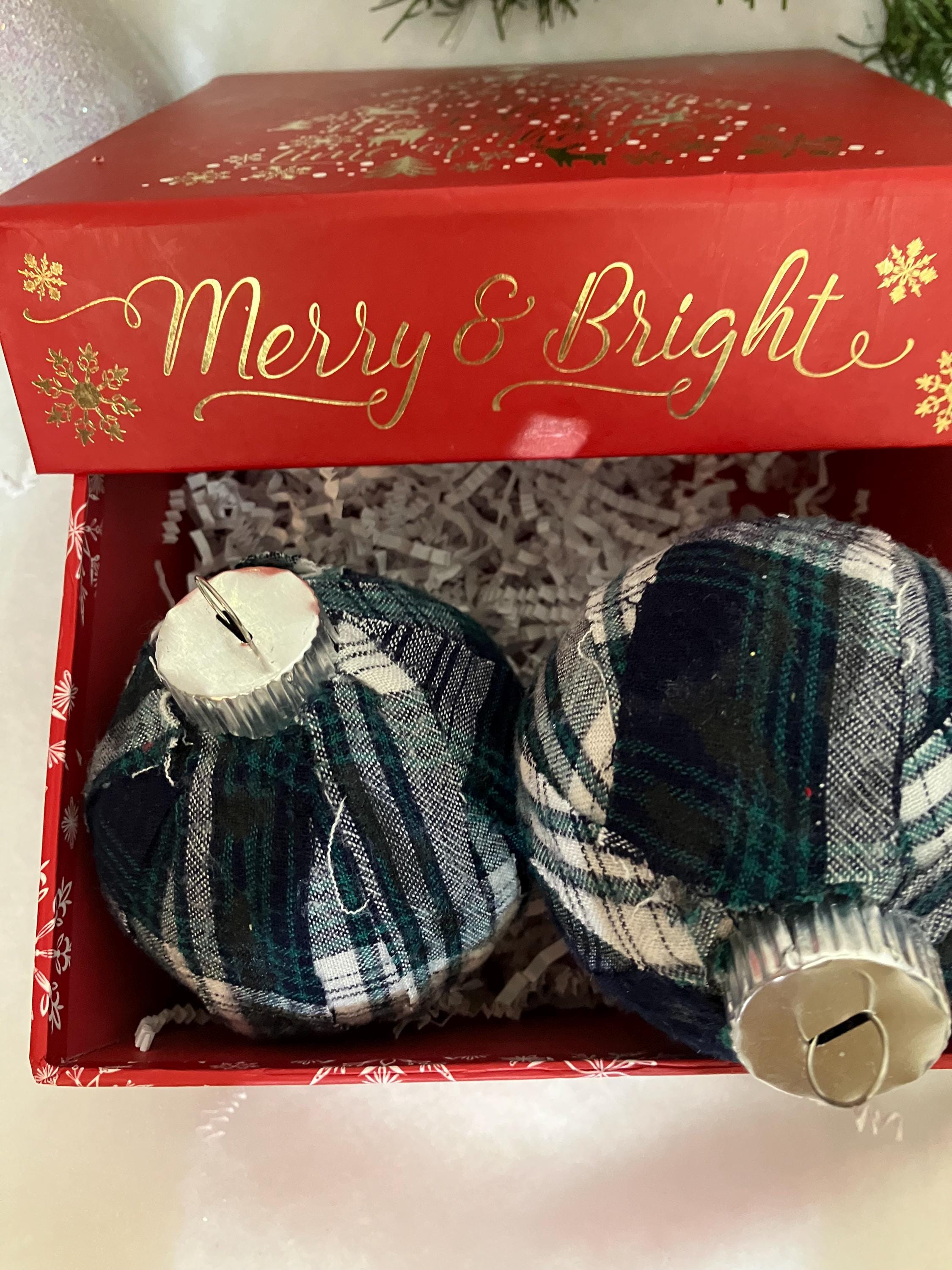 Handmade Farm House Plaid Christmas Ornaments - Etsy