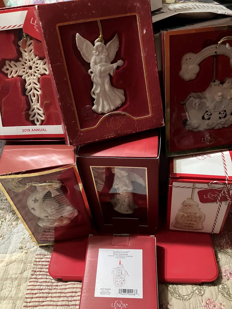 Various Lenox Christmas Ornaments - Etsy
