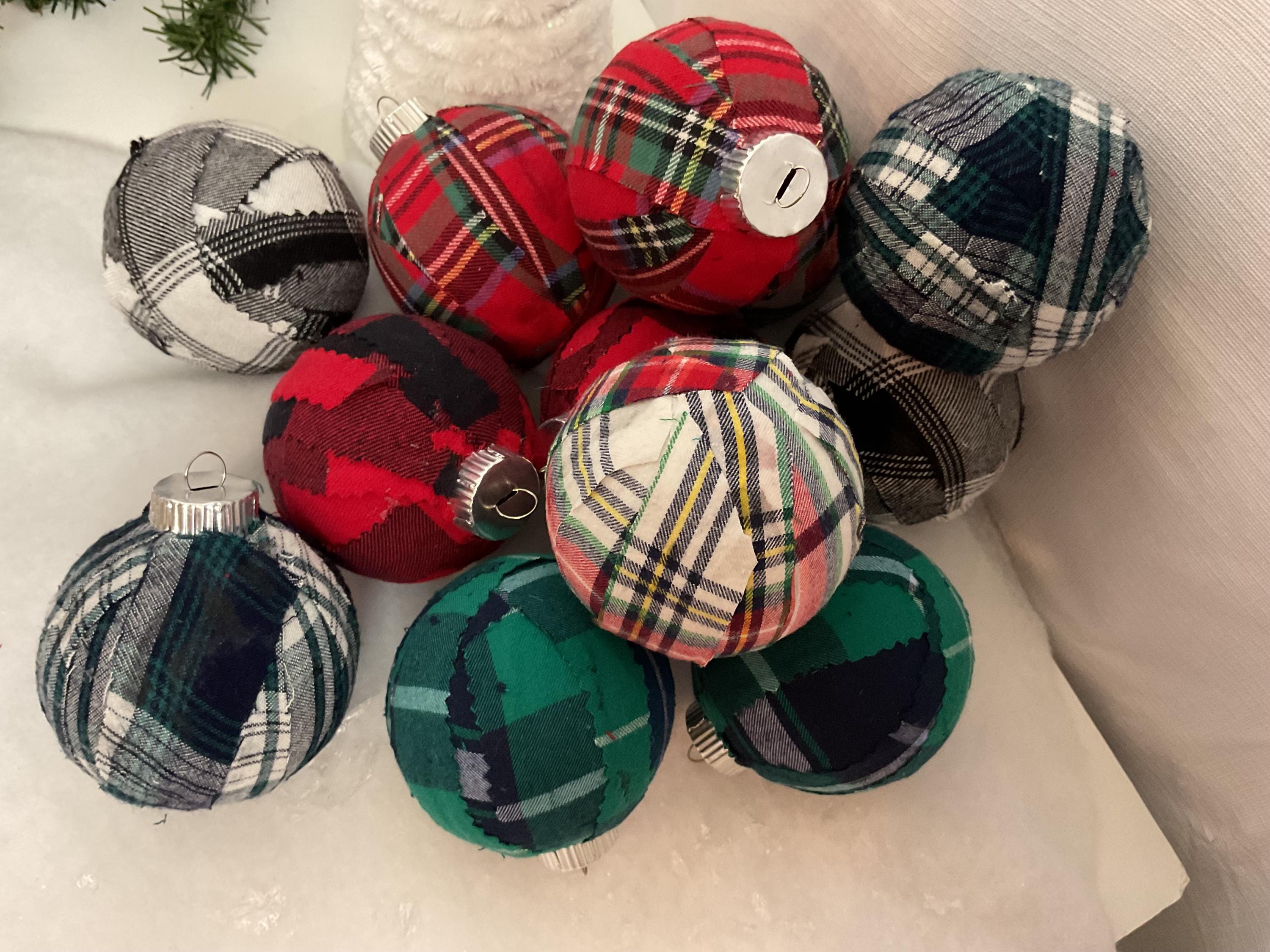 Handmade Farm House Plaid Christmas Ornaments - Etsy