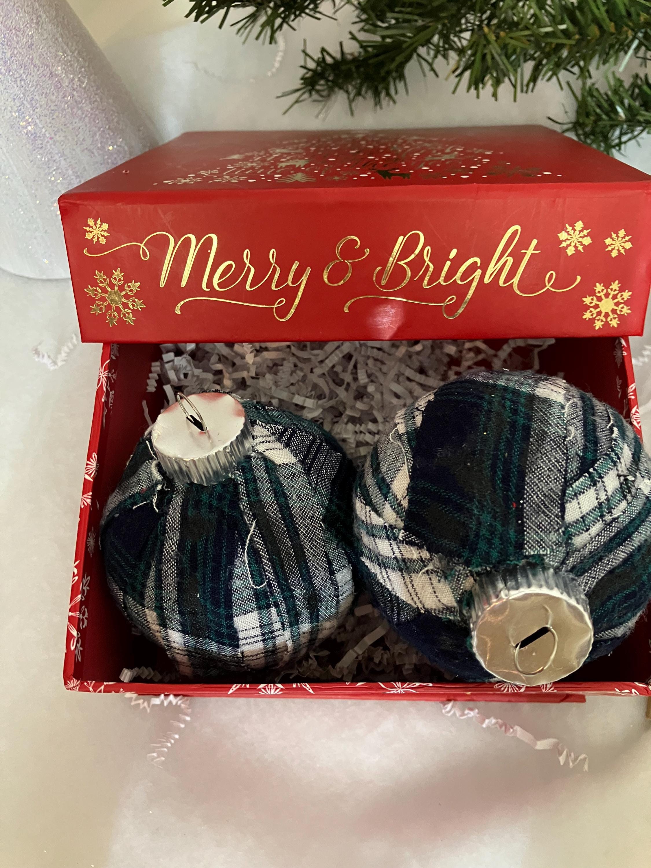 Handmade Farm House Plaid Christmas Ornaments - Etsy