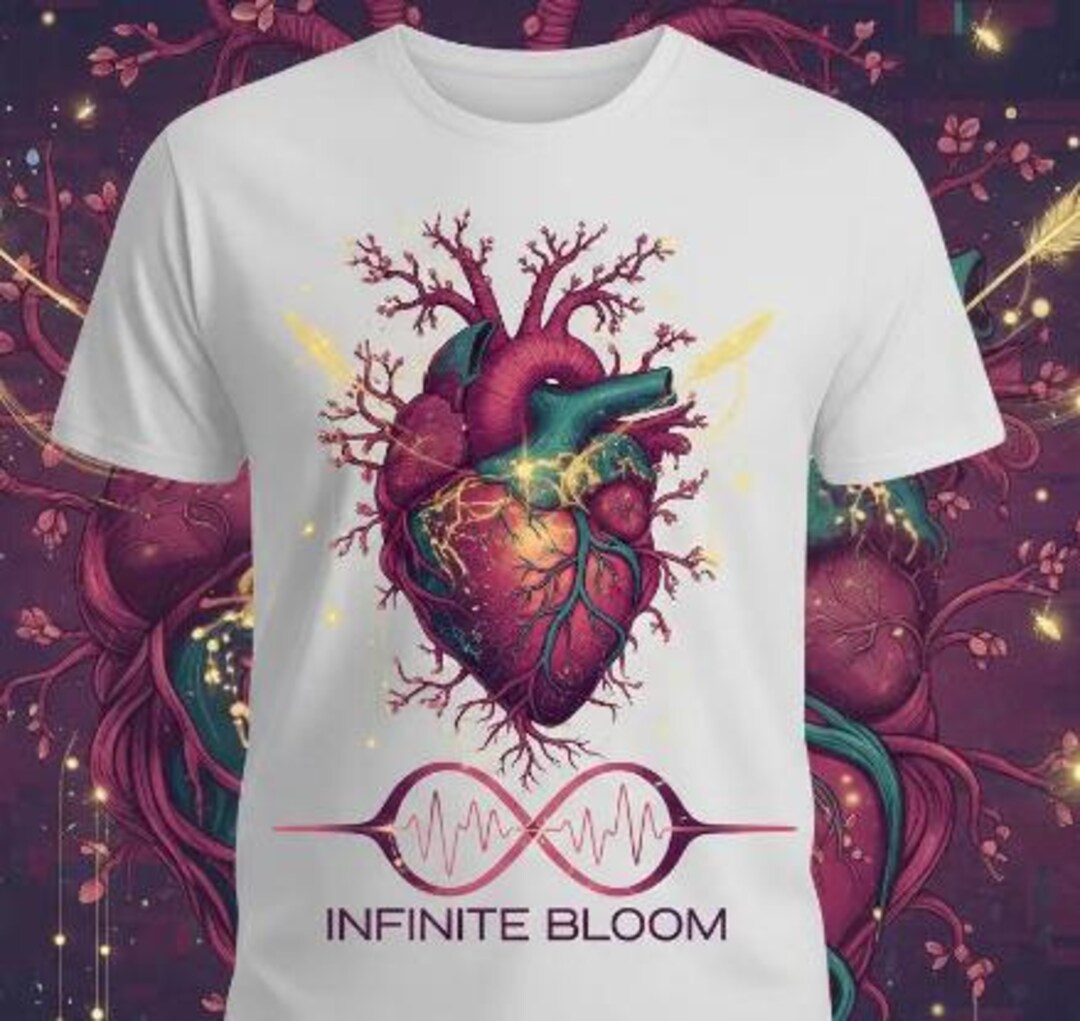 Infinite Bloom Anatomical Heart Art | Digitaldownload | Surreal Heart ...