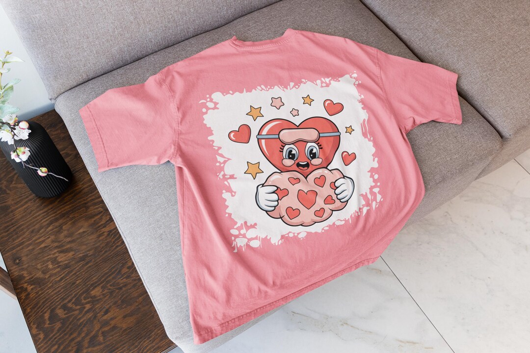 Sleepy Heart With Cloud and Hearts - Cute Kawaii Cartoon Character ...