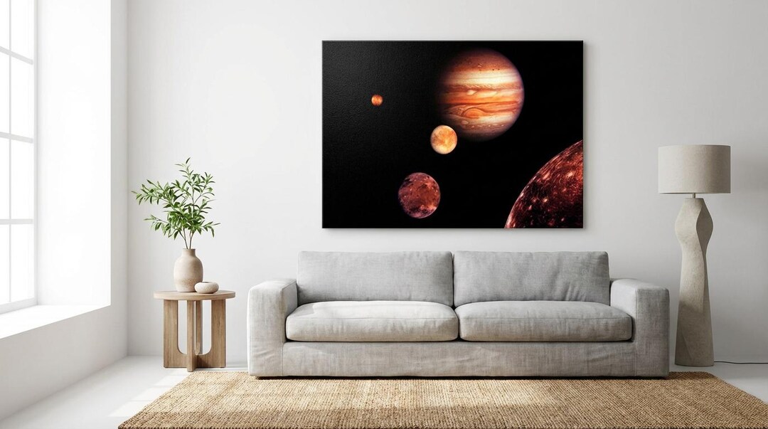 Jupiter System - Astronomy Art - Celestial Art - Unframed Foam Print - Etsy