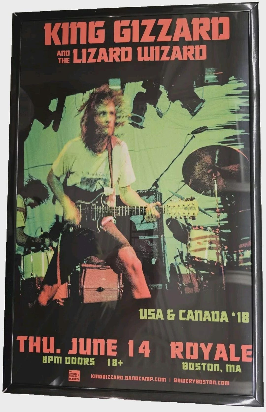 King Gizzard Boston Concert Poster - Framed - Etsy