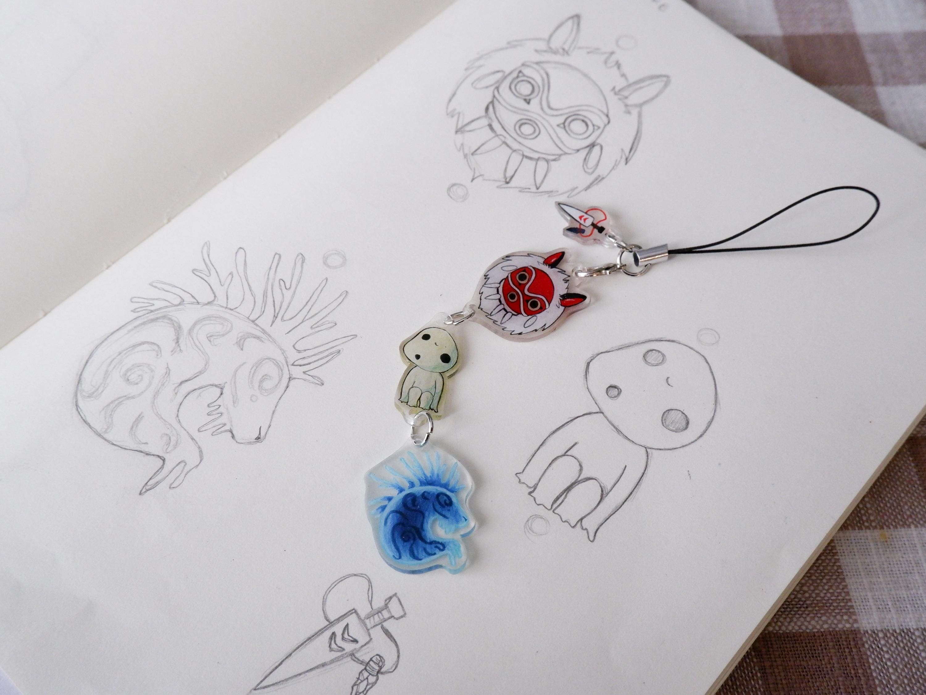 Handmade Studio Ghibli Inspired Charms, Keychains, Electronic ...
