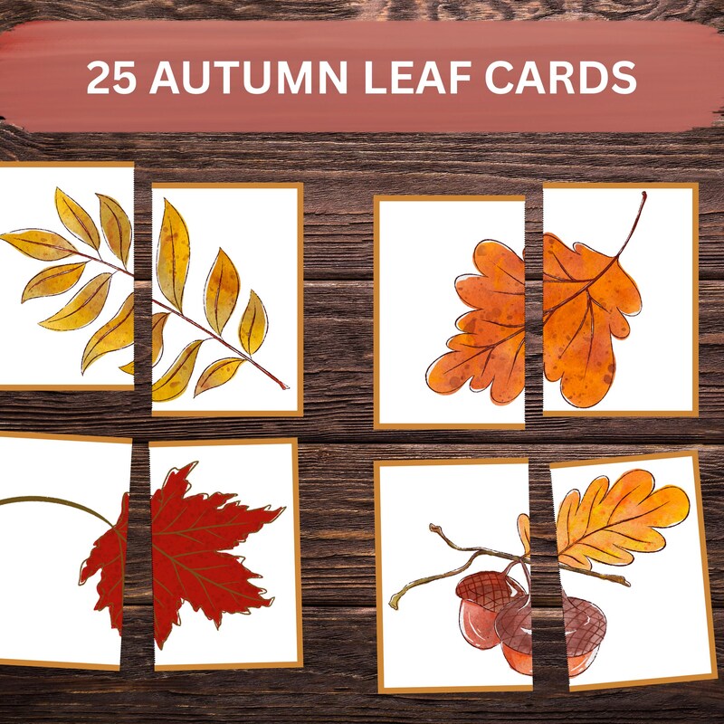 Autumn Leaves Cards - Etsy
