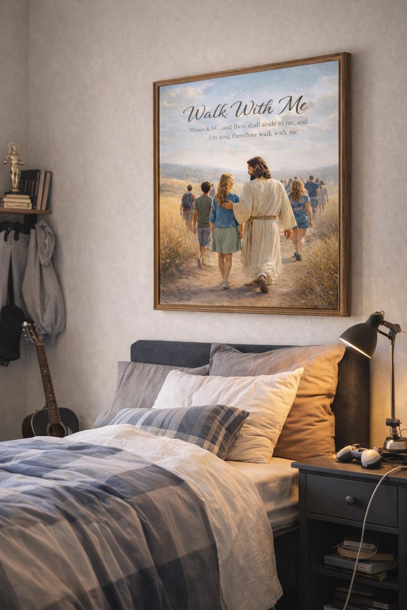 LDS Youth Theme Walk With Me — Christian Wall Art Printable | Moses 6: ...