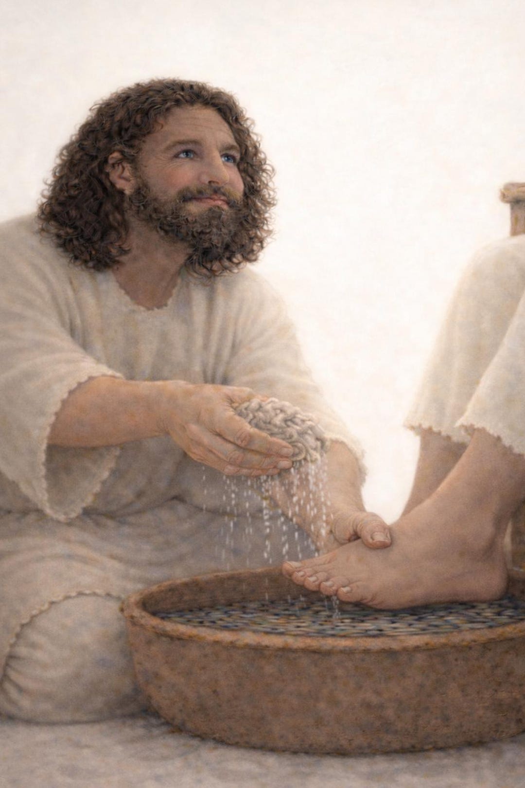 Jesus Washing Feet Printable Wall Art | Christian Digital Download ...