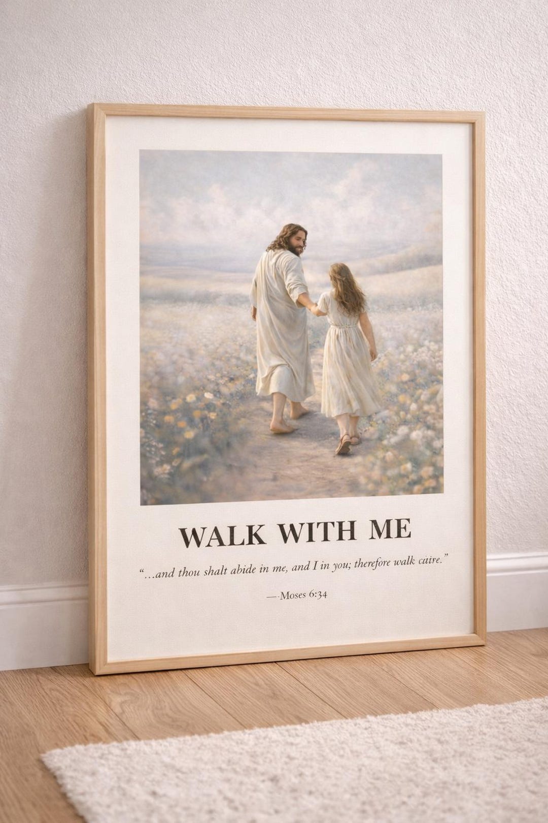 LDS Youth Theme Walk With Me — Christian Wall Art Printable | Moses 6: ...