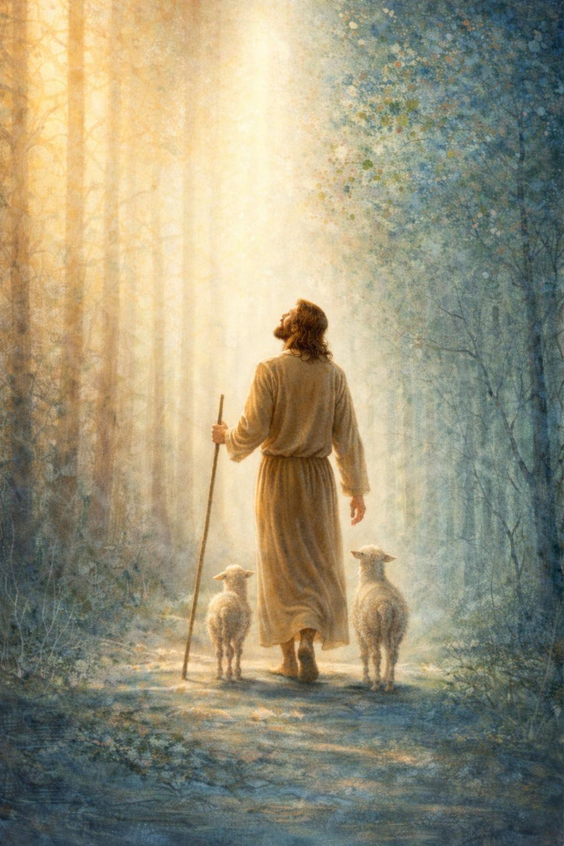 Jesus the Good Shepherd Art Print | Christian Faith Decor (instant ...