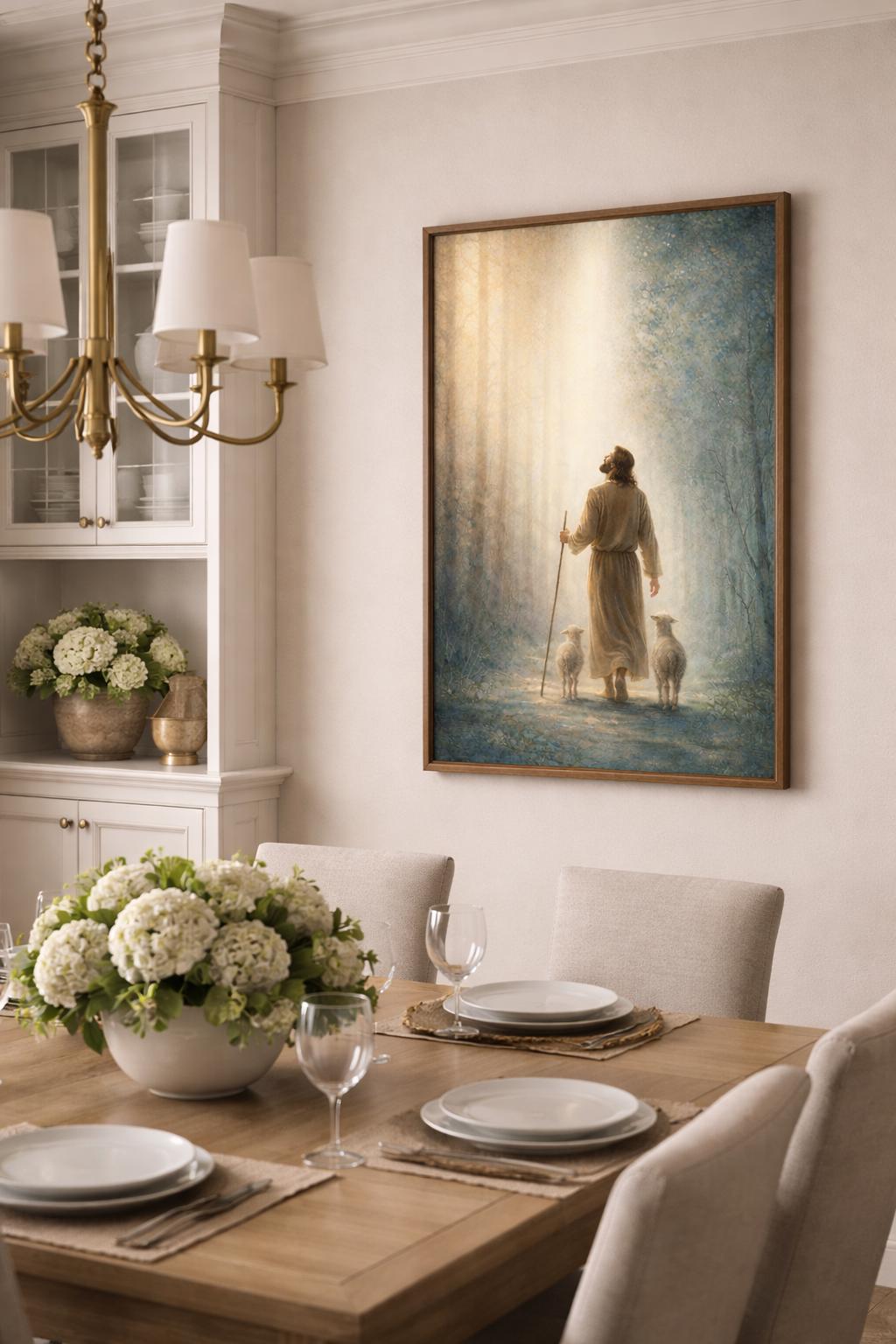Jesus the Good Shepherd Art Print | Christian Faith Decor (instant ...